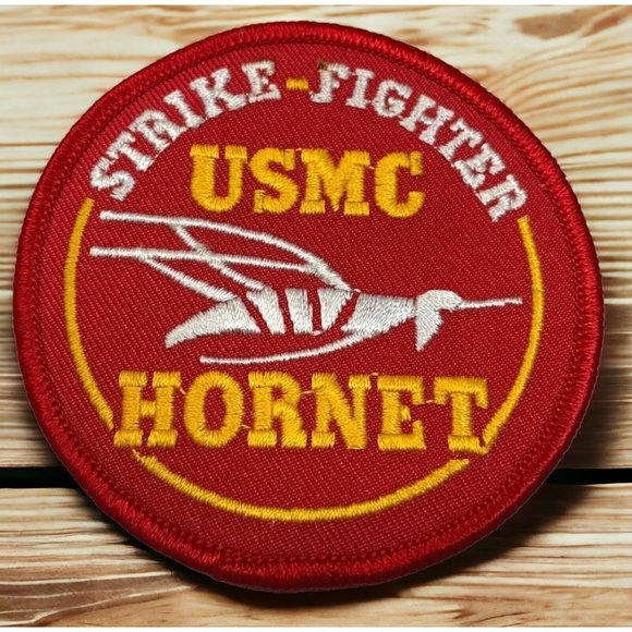 Office | Usmc Marine Corps Fa 18 Hornet Strike Fighter Patch Red ...